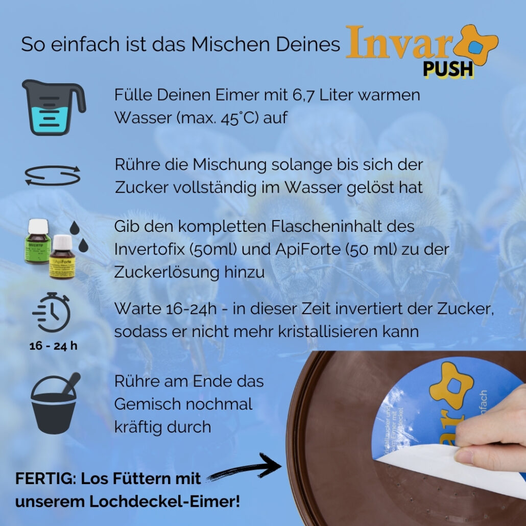 INVARO PUSH! - DIY Invertsirup für gesunde Bienen